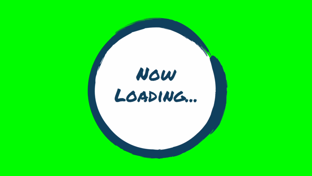 【無料動画素材】シンプルなnowloading動画素材【商用可】 | 一文字の動画素材